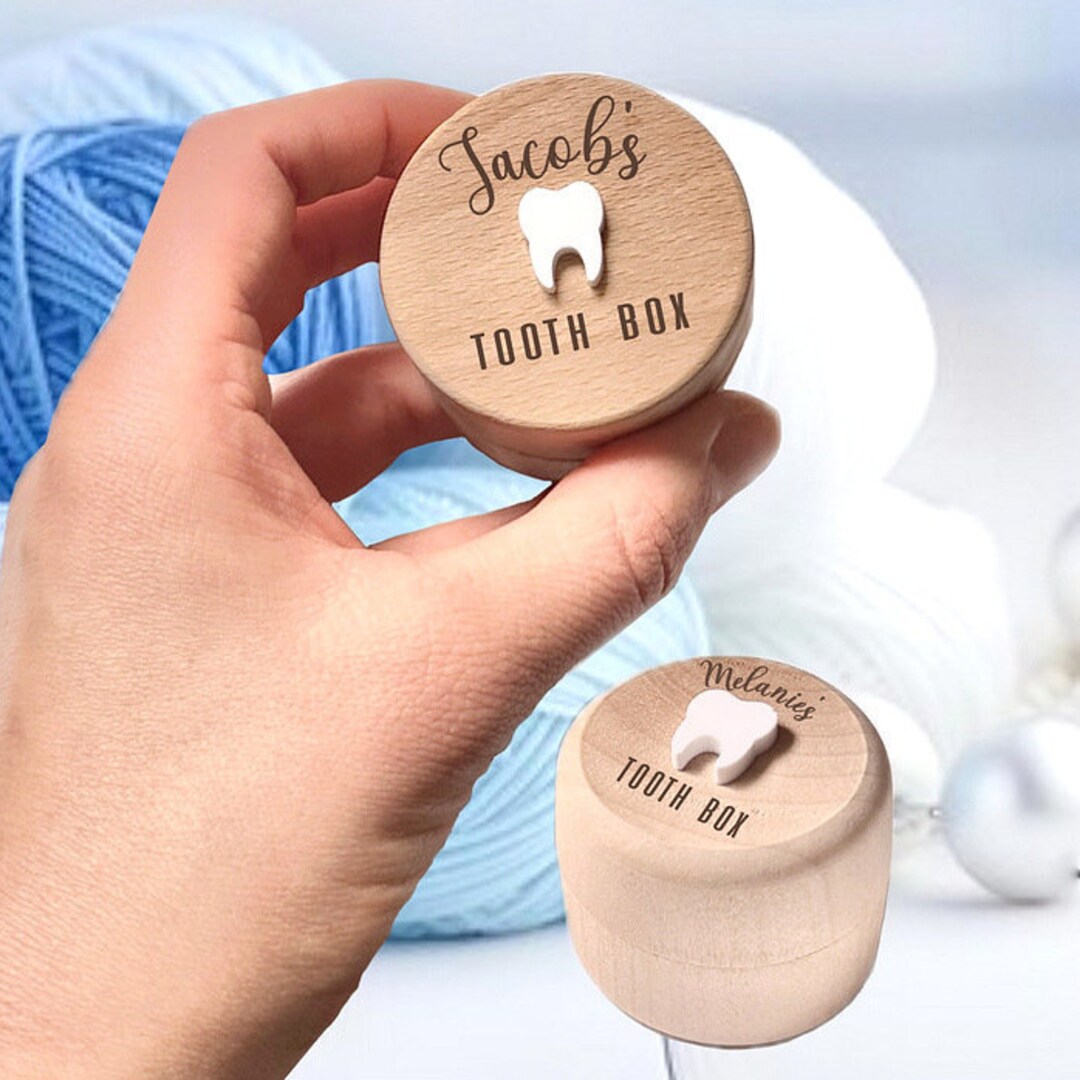 Tooth Fairy Box for Boy, First Tooth Keepsake Box, New Baby Gift ...