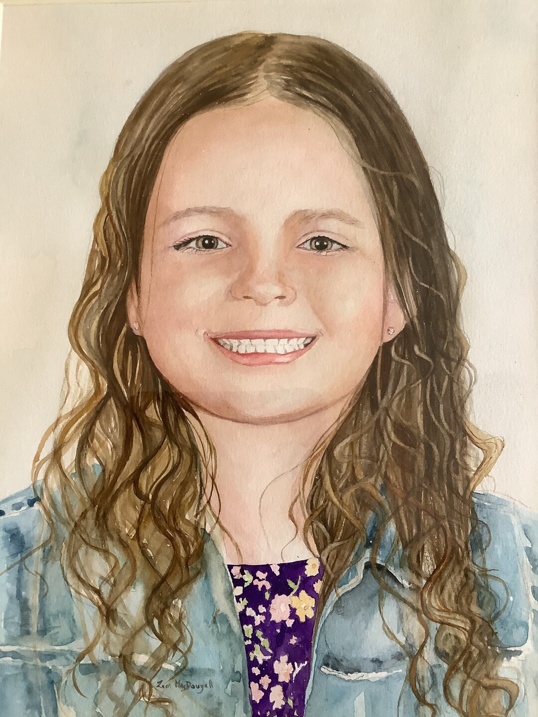 Custom Children's Portraits in Watercolour - Etsy