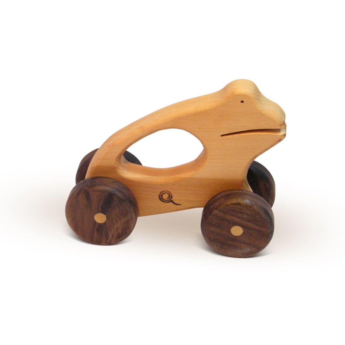 Wooden Push Frog - Etsy