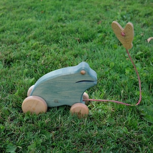 Wooden Pull Frog - Etsy