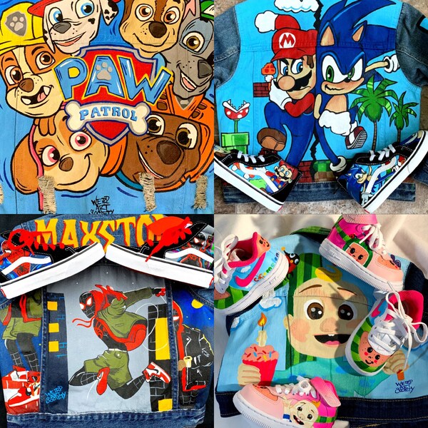 Cartoon Characters Jackets - Etsy