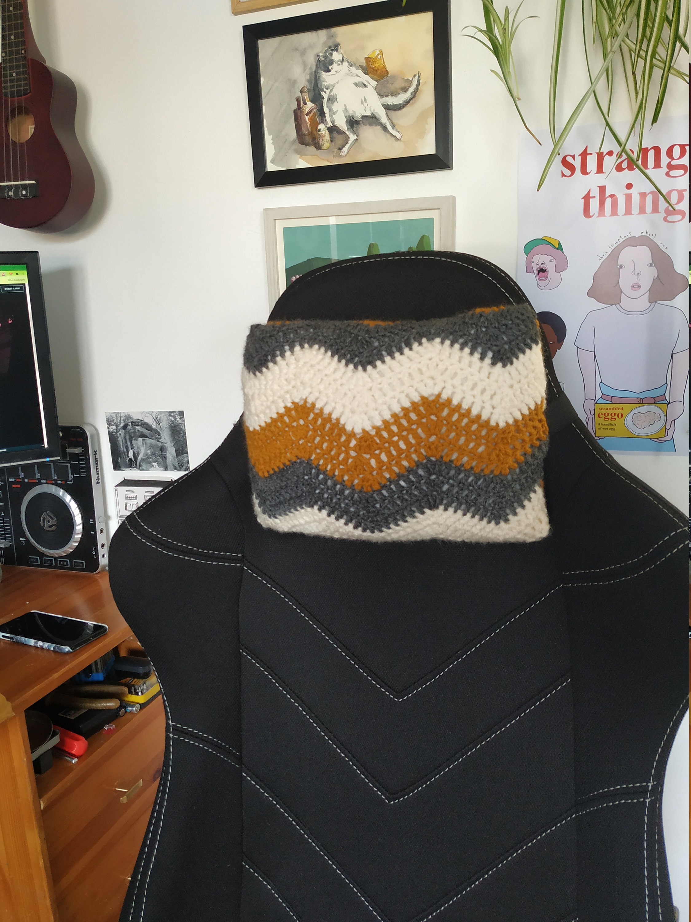 Gaming Chair Neck Support Cushion Neck Rest Cushion for - Etsy UK