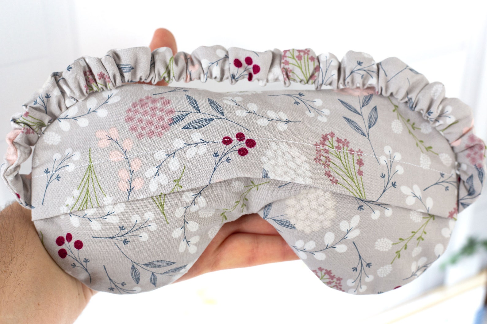 Weighted Flax Seed Eye Mask or Eye Pillow With Machine Washable Cover ...