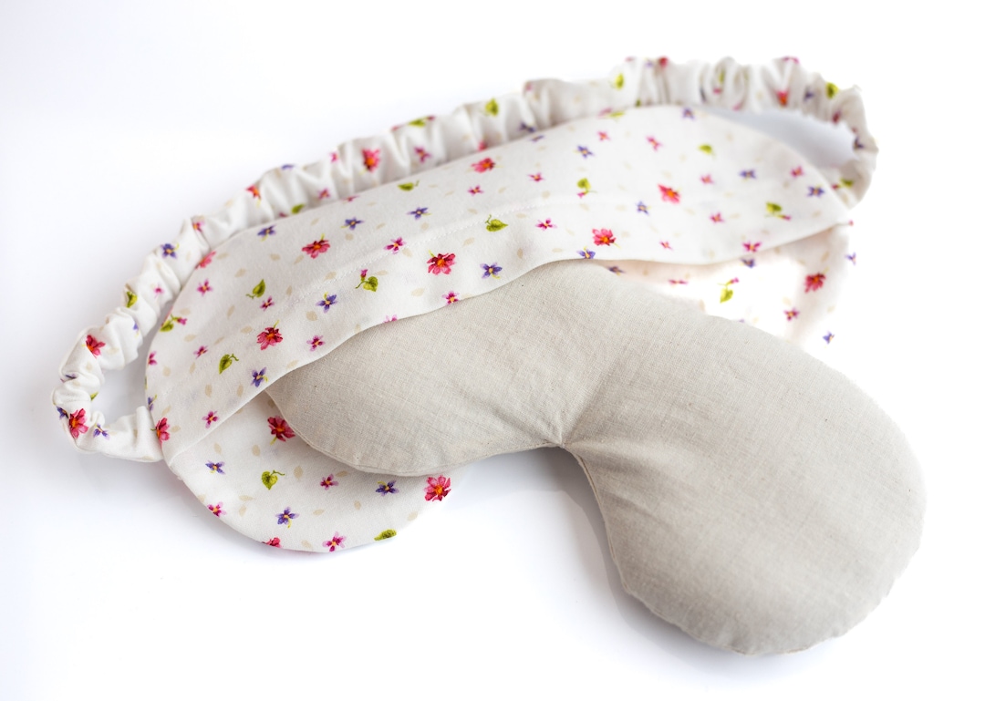 Weighted Flax Seed Eye Mask or Eye Pillow With Machine Washable Cover ...