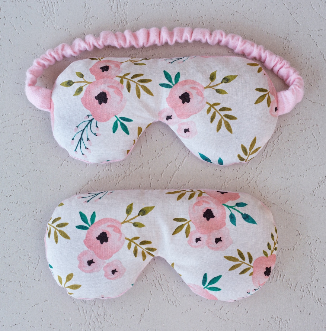 Masque pour les yeux ou coussin pour les yeux aux graines de lin avec ...