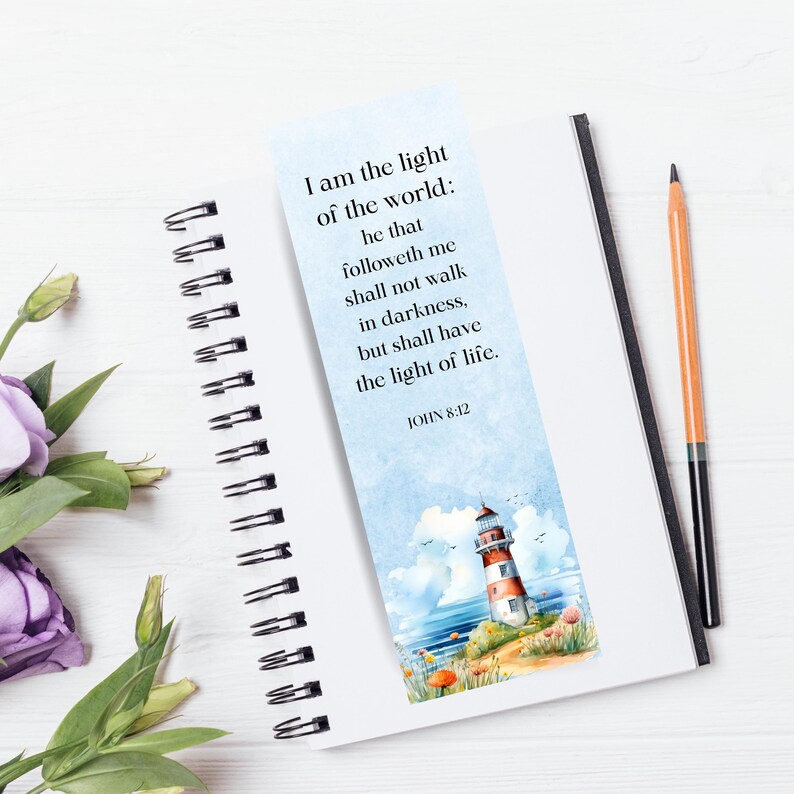 Bible Verse Bookmarks – KJV | Digital Download | Light of the World ...