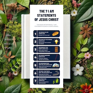 The Seven I AM Statements of Jesus Infographic | Digital Download for ...