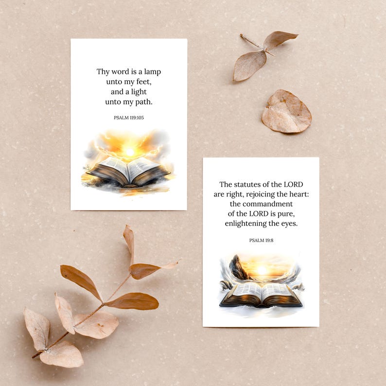 16 Printable Bible Verse Cards | Scripture Cards on the Word of God ...
