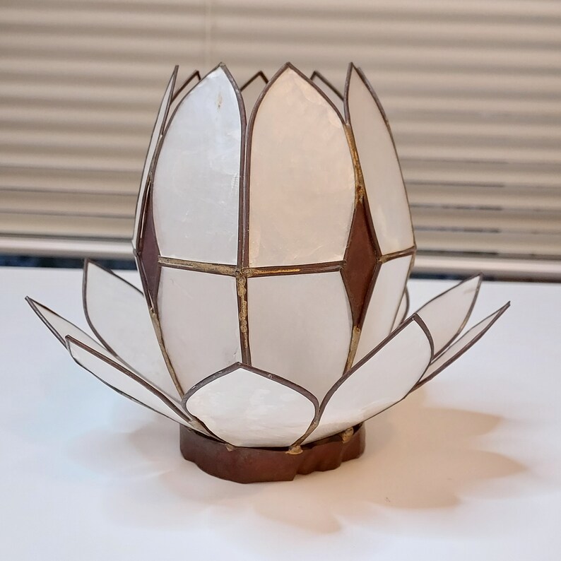 Capiz Shell Lotus Flower Votive Tea Light Candle Holder - Etsy