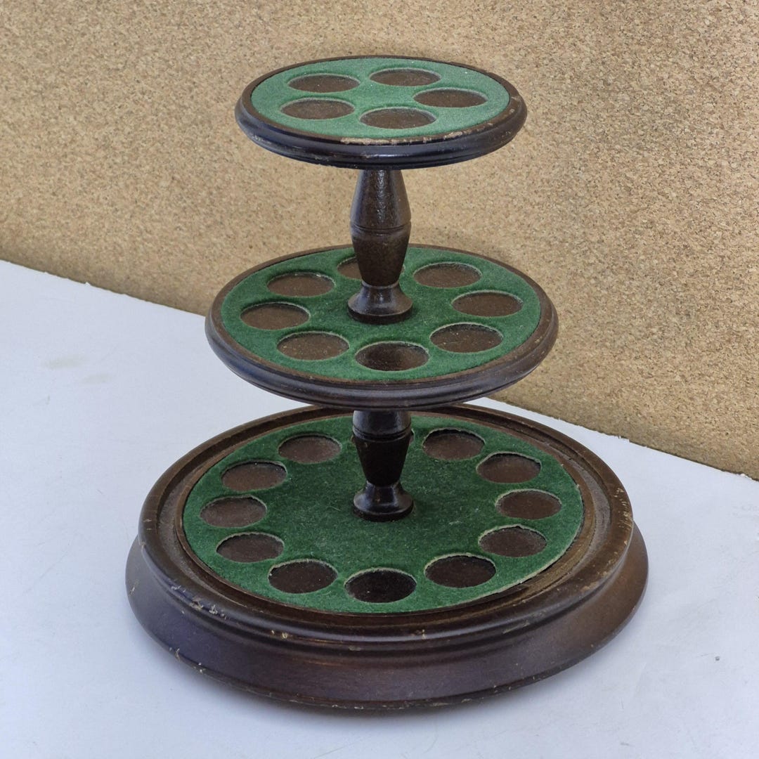 Vintage 3 Tier Sewing Thimble Lazy Susan Display Stand - Etsy