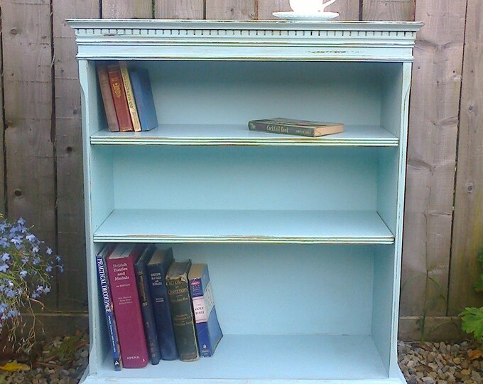 Shabby Chic Bookcase, Beautiful Wooden Peice of Furniture With Some ...