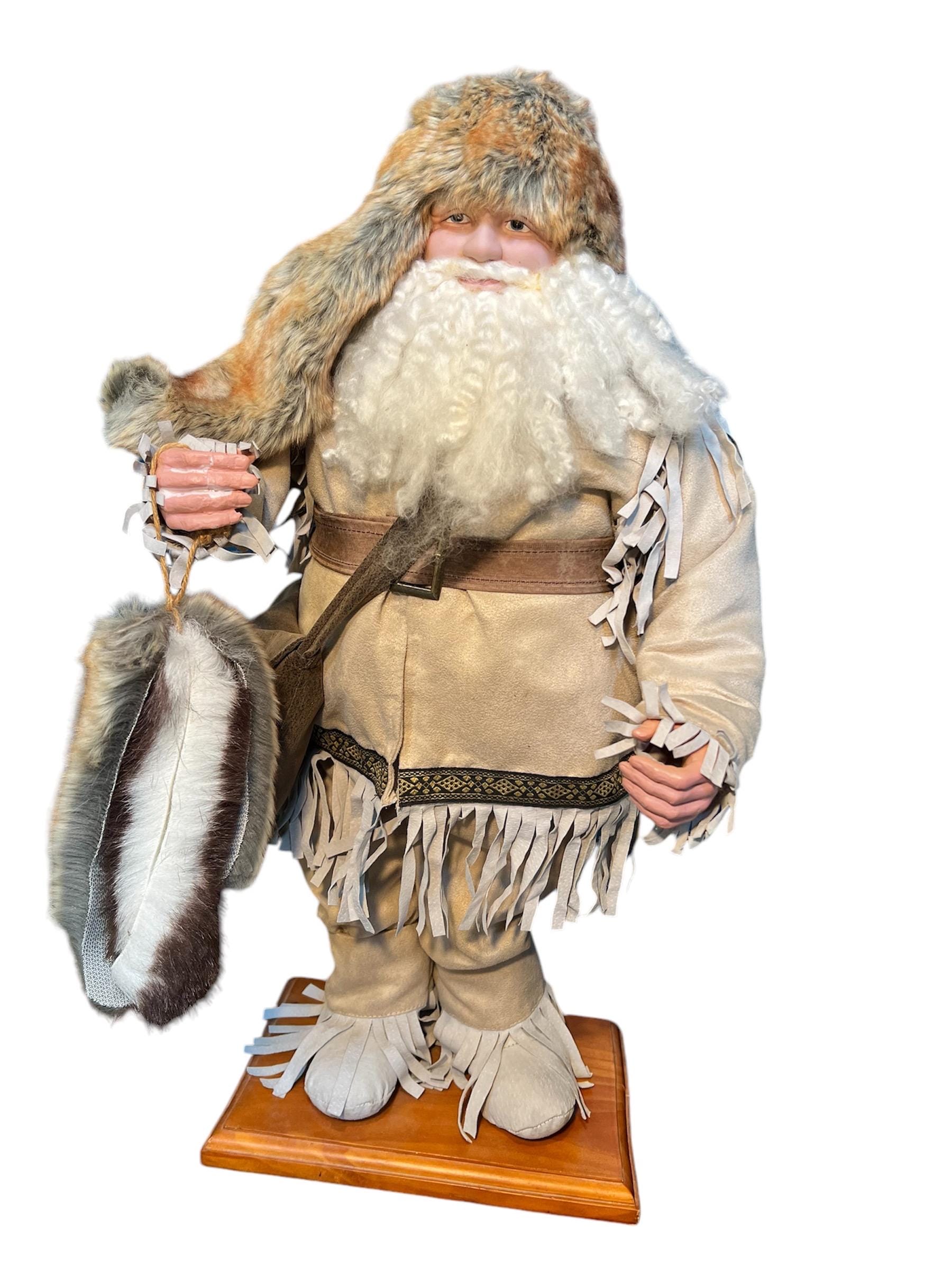 Gorgeous 23” Trapper Pioneer Santa. Character Santa Claus. Incredible ...
