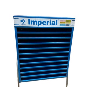 Retro Imperial Auto Parts Metal Display Case Industrial Style Storage ...