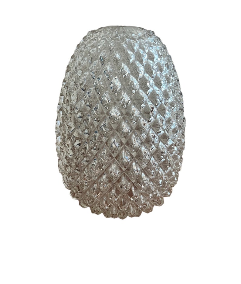 Vintage Pineapple Glass Lamp Shade by Nemo Italy Signed 1972 Italian ...