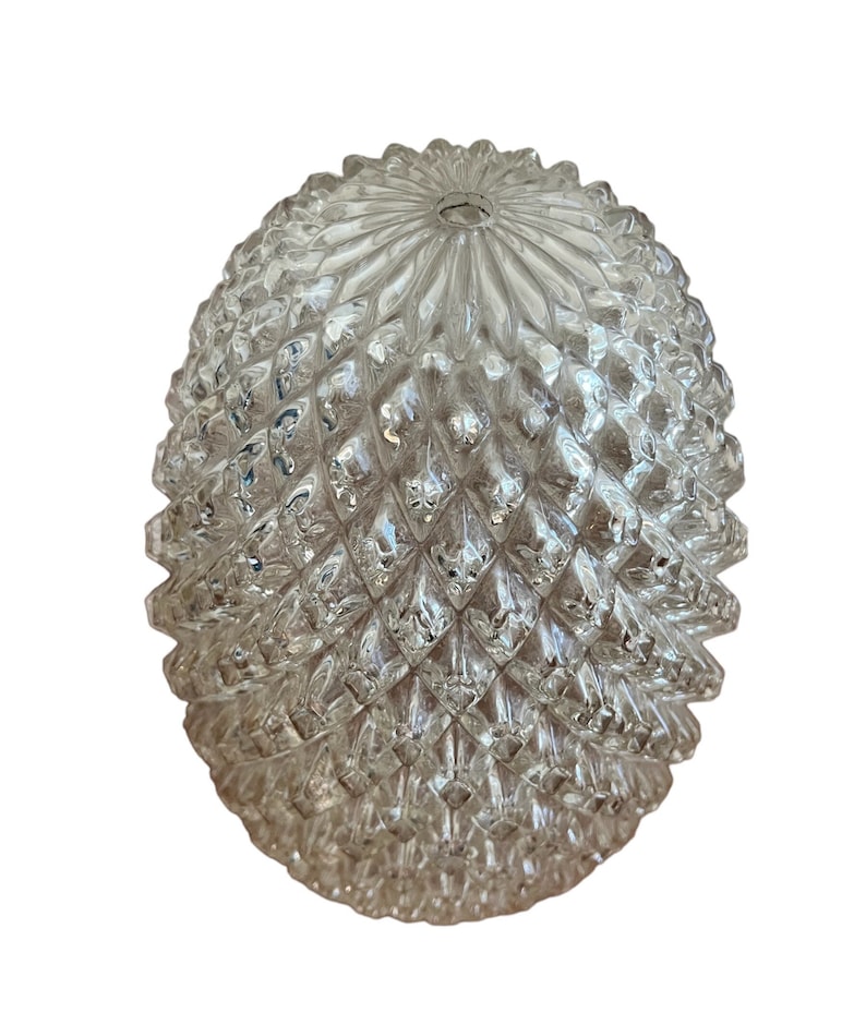 Vintage Pineapple Glass Lamp Shade by Nemo Italy Signed 1972 Italian ...