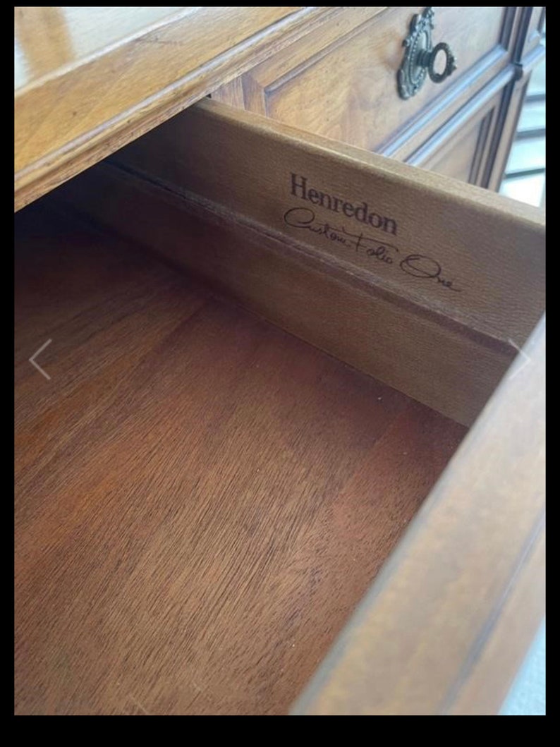 Henredon Vintage Custom Folio One Fruitwood Dresser French Style - Etsy