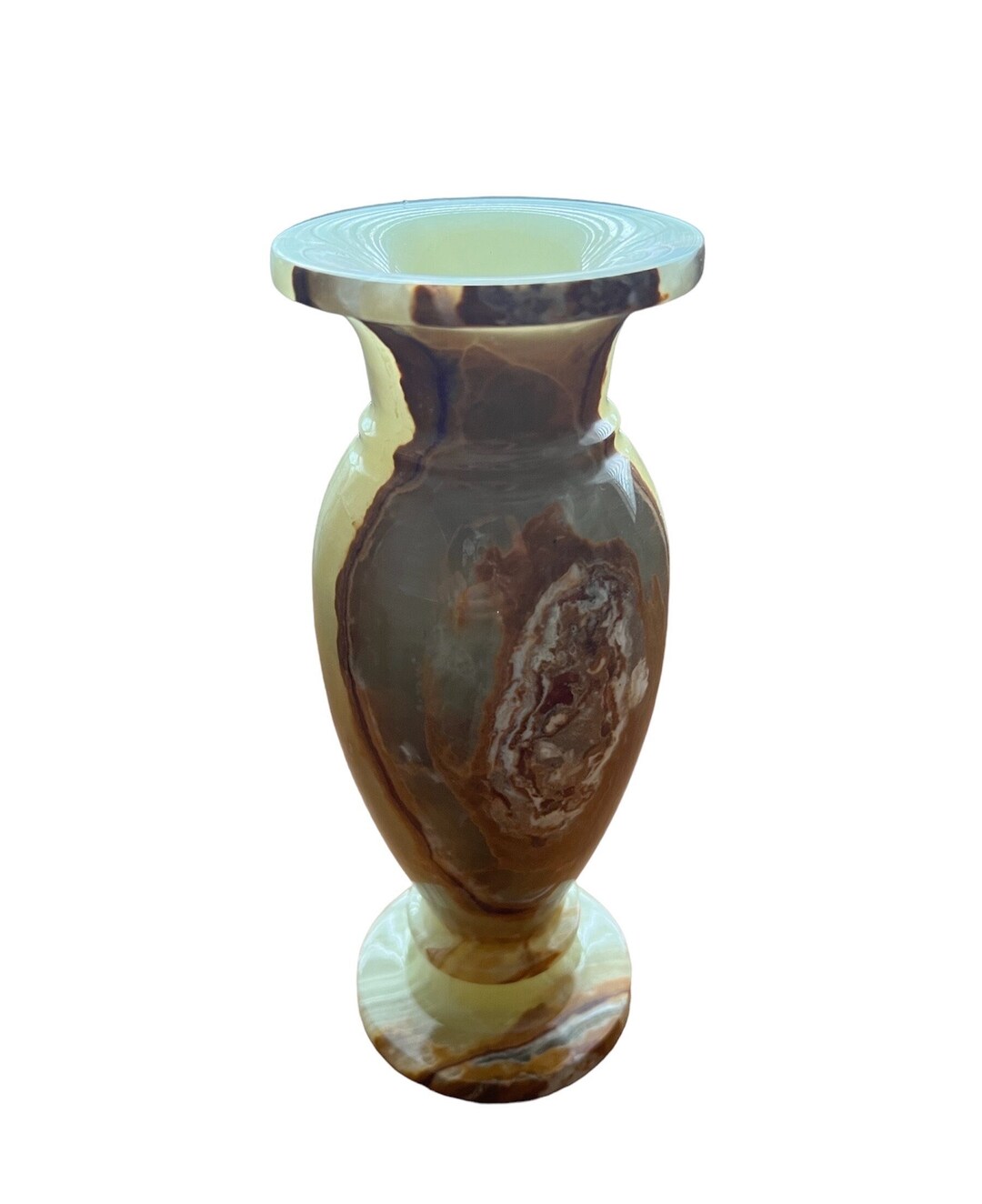 Vintage Pakistan Jade Onyx Vase, Carved Stone Decor (8 Inch)! - Etsy