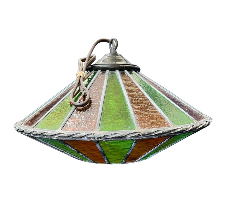 1960s Mid Century Modern Space Age UFO Shaped Amber & Green - Etsy