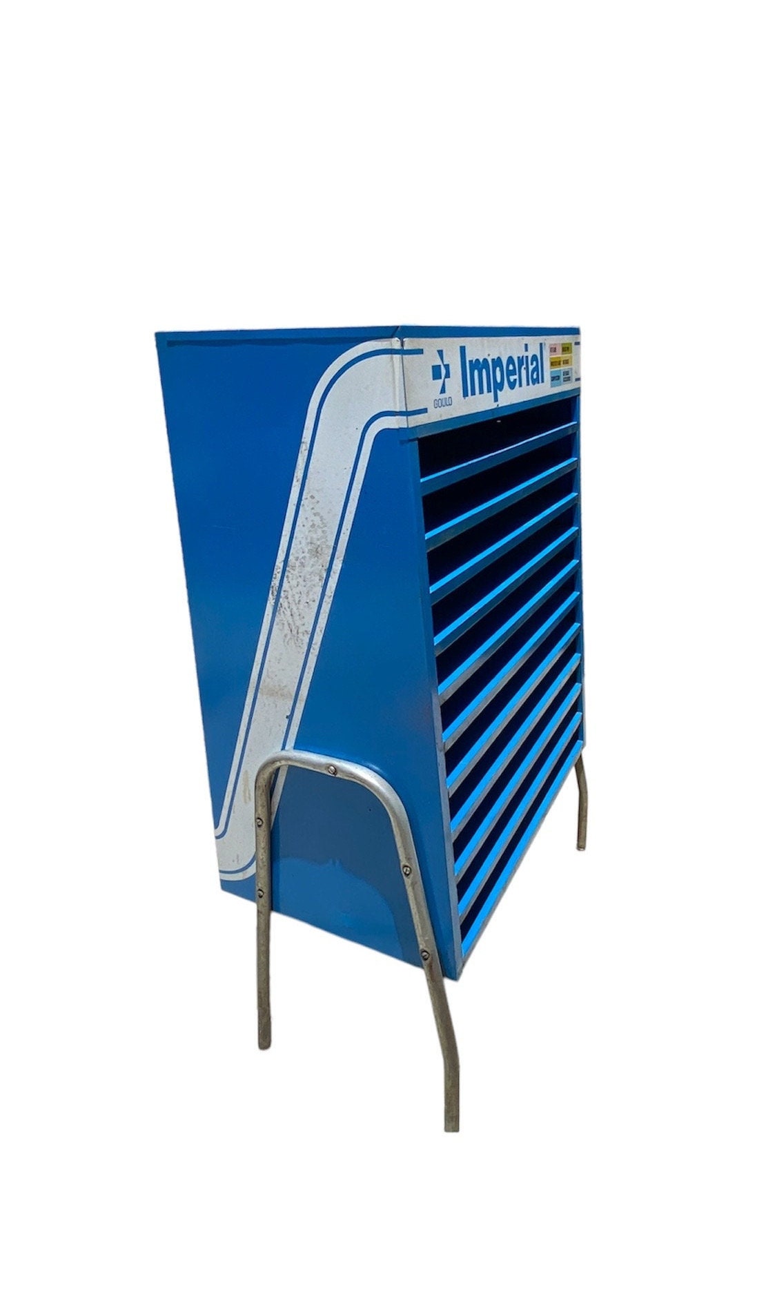 Retro Imperial Auto Parts Metal Display Case Industrial Style Storage ...