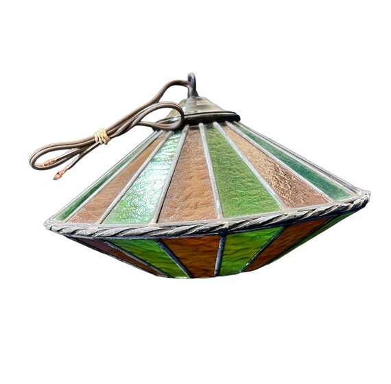 1960s Mid Century Modern Space Age UFO Shaped Amber & Green - Etsy