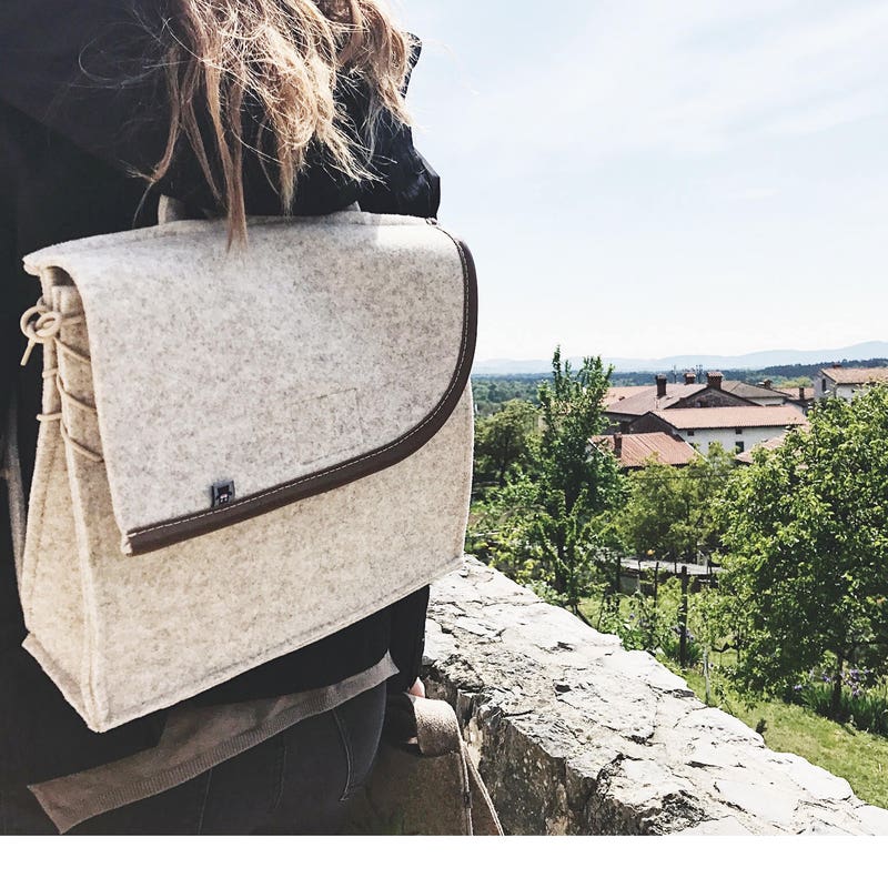 Wool Backpack - Etsy