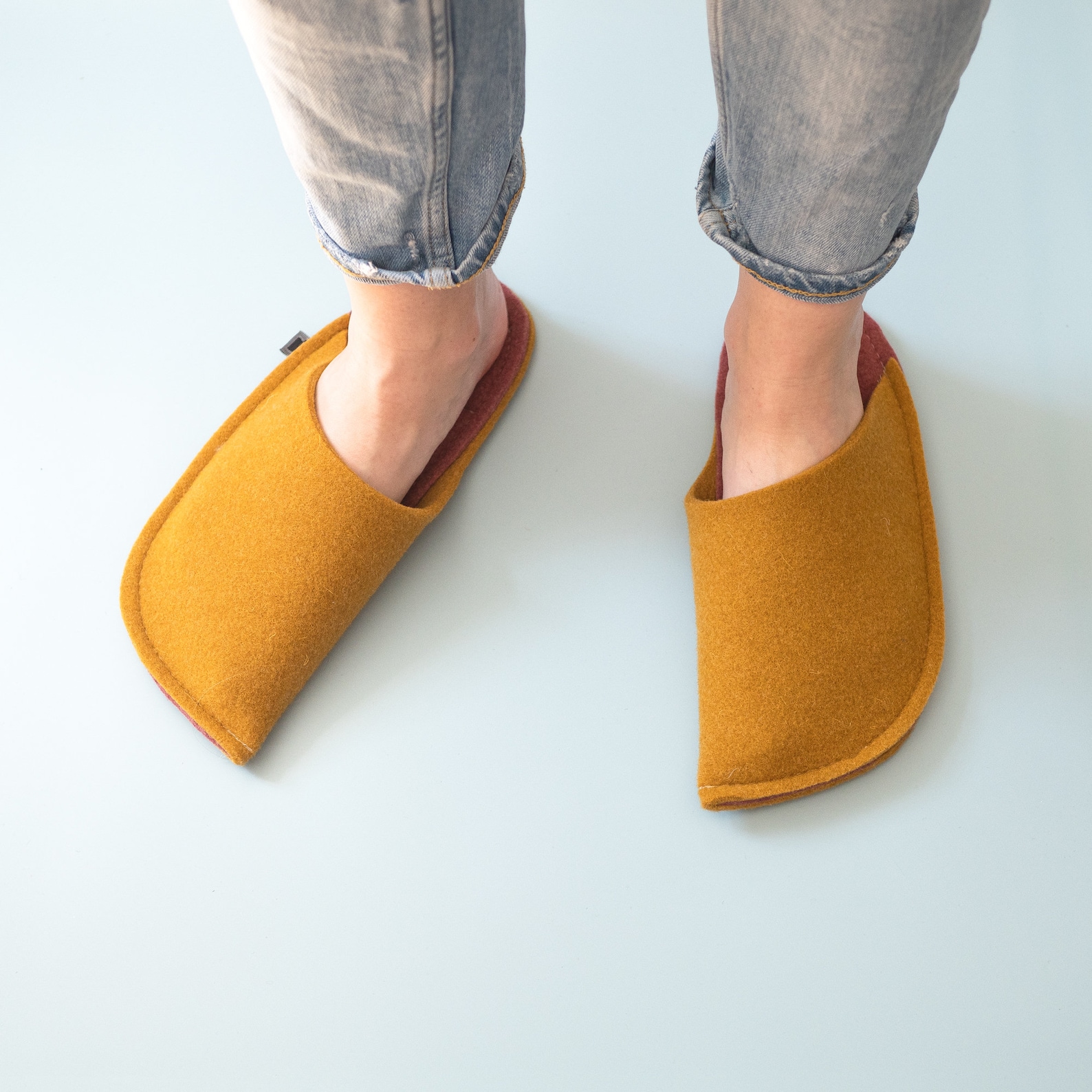 Felt Slippers Slippers Felt Wool Felt Slippers | Etsy