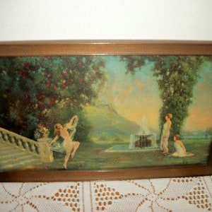 Art Nouveau R. Atkinson Fox Print Lithograph Fantasy Spirit of Youth ...