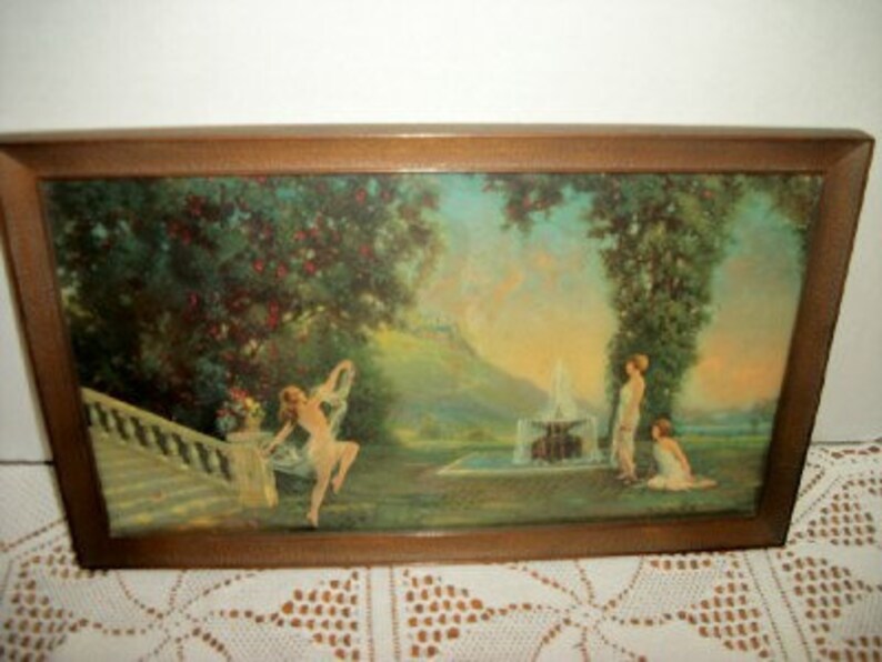 Art Nouveau R. Atkinson Fox Print Lithograph Fantasy Spirit of Youth ...