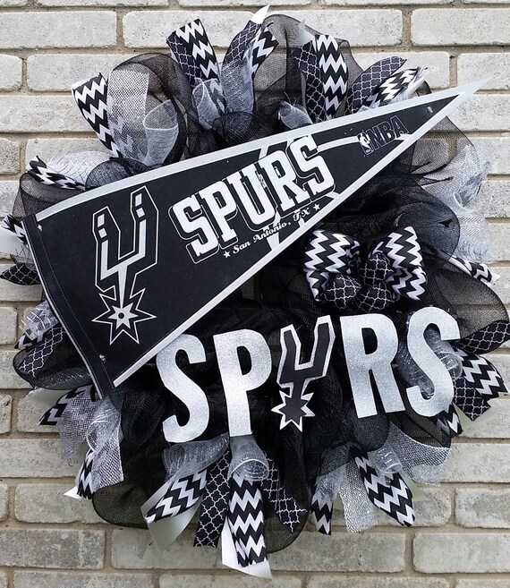 Items similar to San Antonio Spurs Wreath Fans Only!! Spurs Nation Let ...