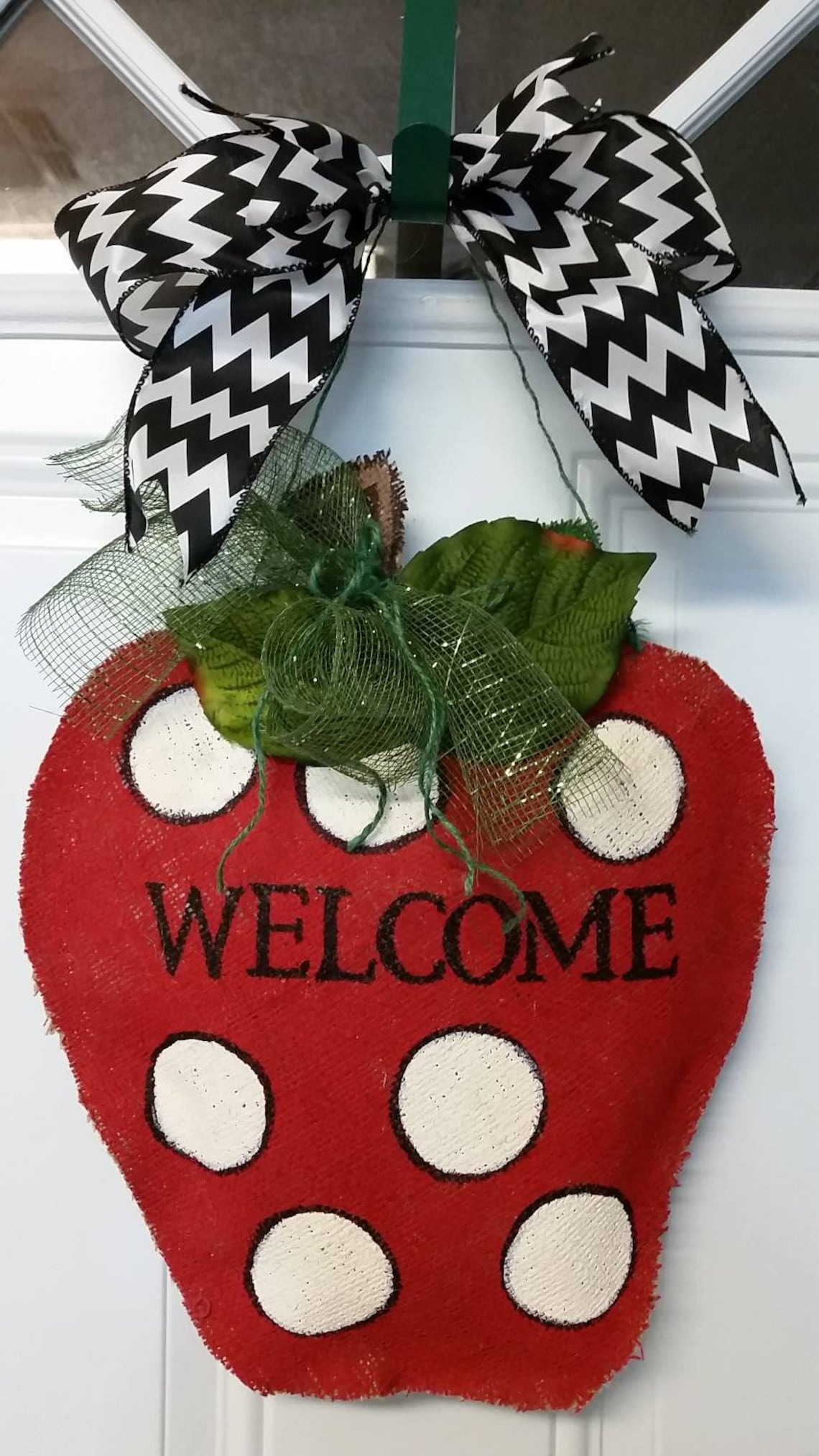 Apple Welcome Back School Door Hanger Polka Dot School Door - Etsy