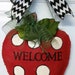 Apple Welcome Back School Door Hanger Polka Dot School Door Hanger Best ...