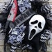 Scream Halloween Wreath Halloween Beware Wreath Scream Mask and Knife ...