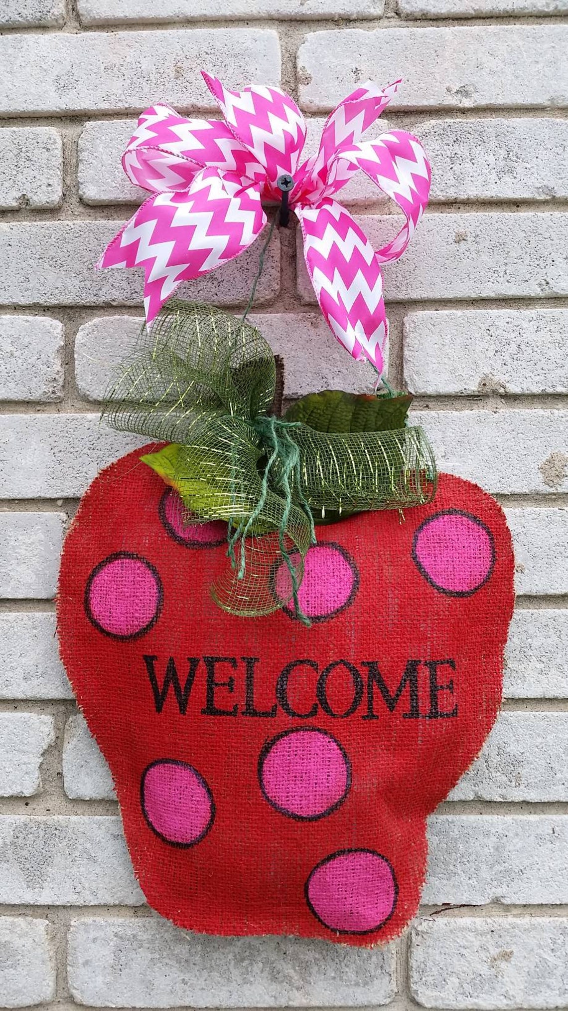 Apple Welcome Back School Door Hanger Polka Dot School Door - Etsy