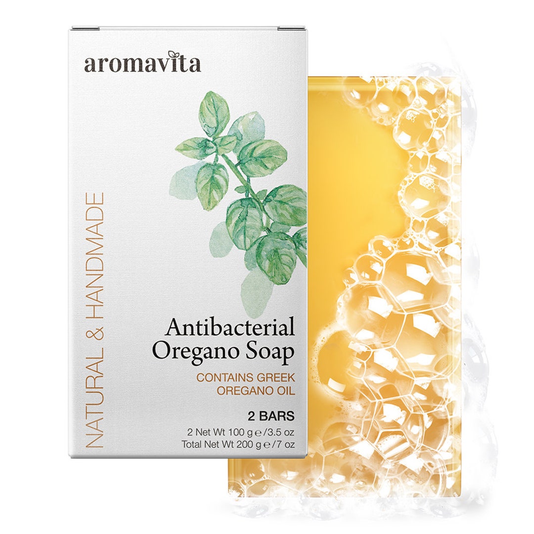 2 Bars Oregano Oil Soap Natural Antibacterial Soap for - Etsy