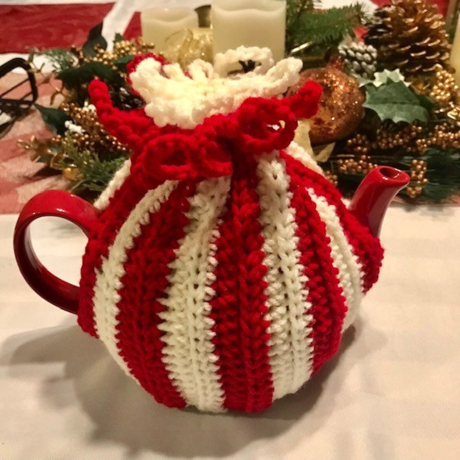 Christmas Tea Cozy Crochet Pattern (PDF Pattern) - Etsy