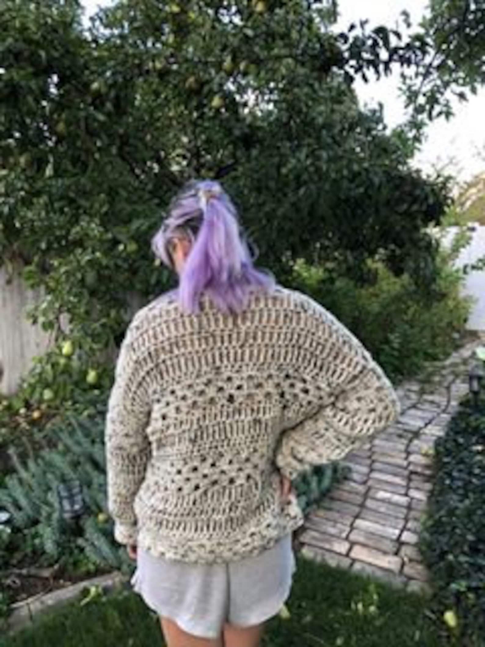 Crochet Pattern Happy Hippy Sweater Hippie Crochet Sweater - Etsy