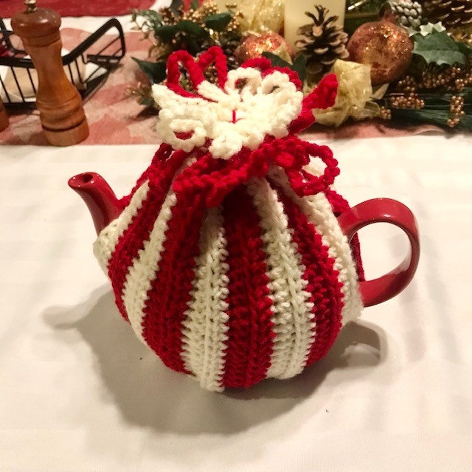 Christmas Tea Cozy Crochet Pattern (PDF Pattern) - Etsy