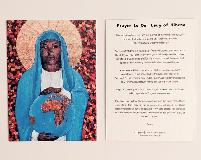 Our Lady of Kibeho Prayer Card - Etsy