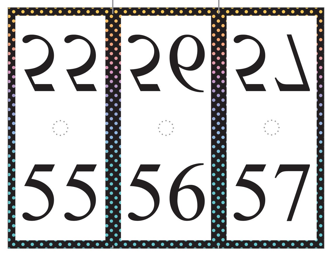 PDF Numbers 1-99 Online Sale Printable Clothing Live Sale Reverse ...