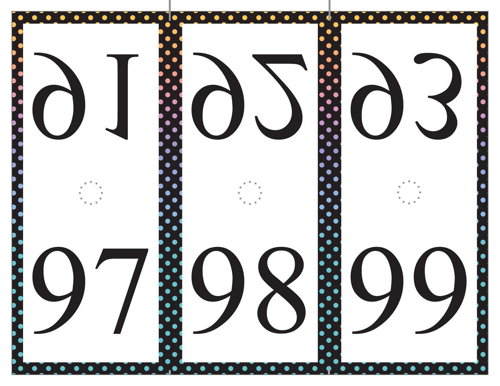 PDF Numbers 1-99 Online Sale Printable Clothing Live Sale Reverse ...