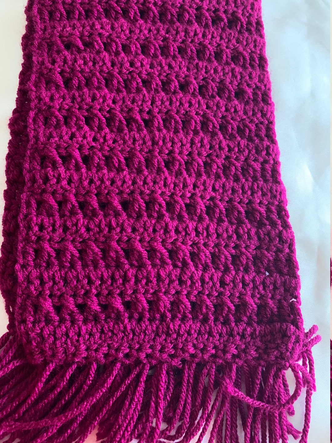 Scarf/crocheted Scarf/reversible Scarf/birthday Gift/christmas Gift ...