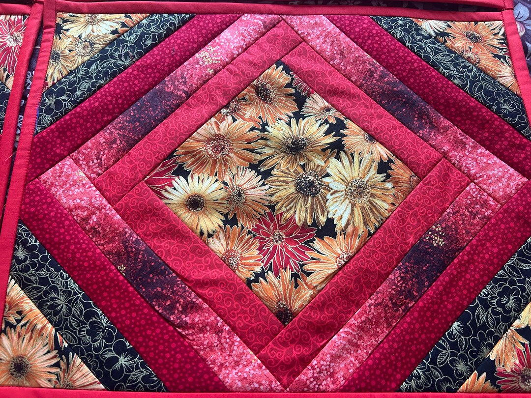 Placemats/beautiful Placemats/birthday Gift/housewarming/quilted ...