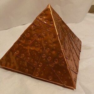 Hand-beaten Copper Pyramid - Etsy