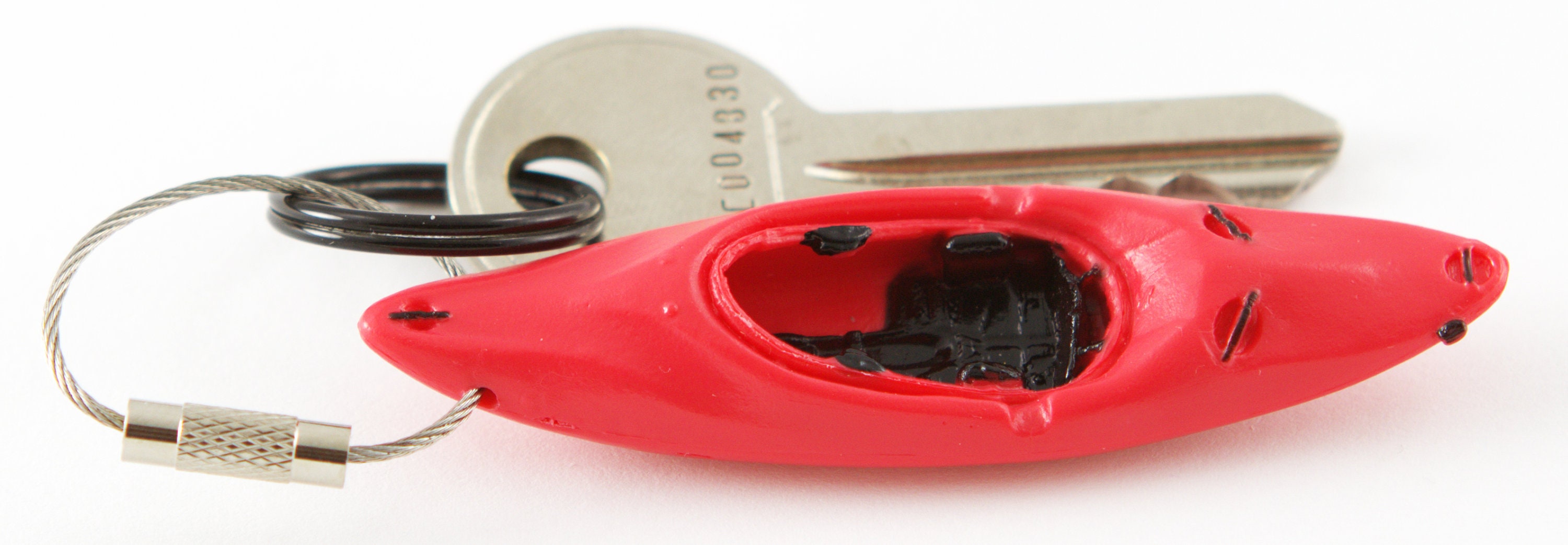 White Water Recreational Kayak Key Chain Key Ring KEYAK - Etsy