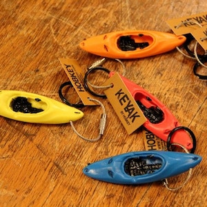 White Water Recreational Kayak Key Chain KEYAK - Etsy