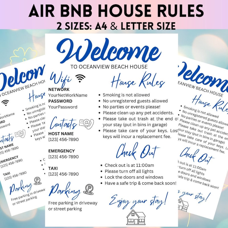House Rules Art - Etsy