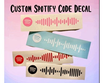 Spotify Code Sticker | Etsy