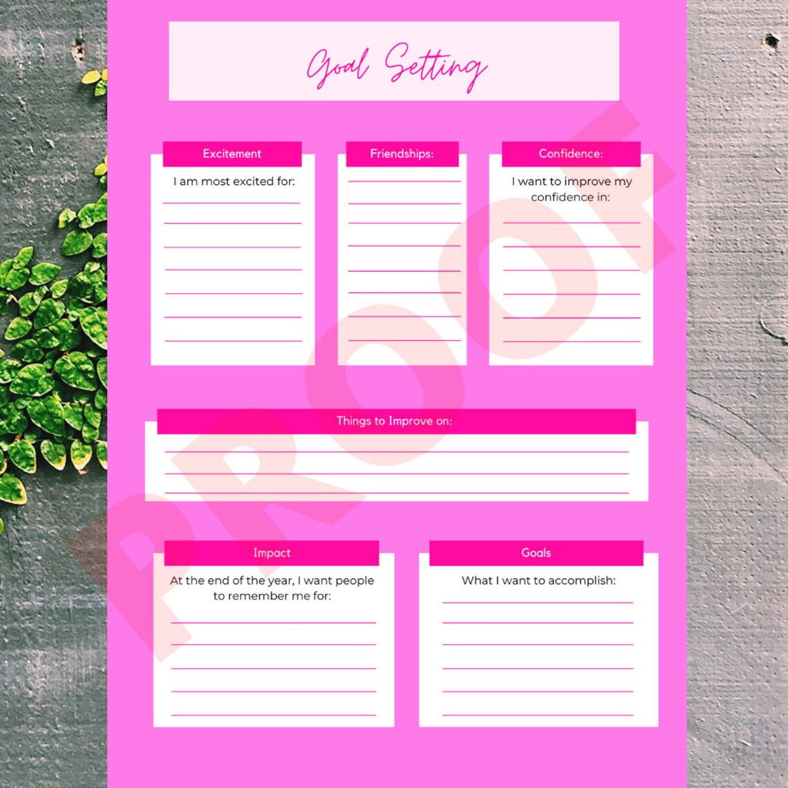 Goal Setting 2023 Resolutions DIGITAL DOWNLOAD PDF - Etsy