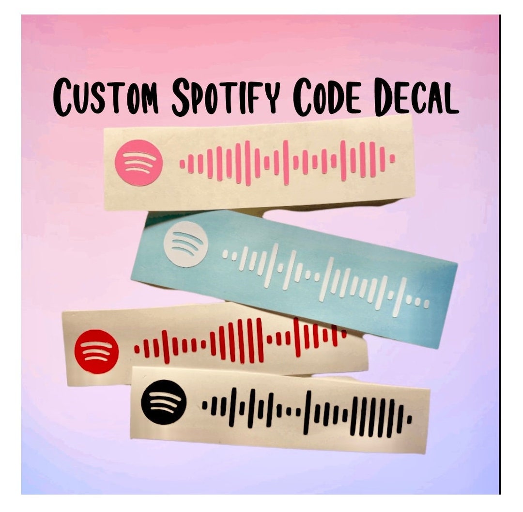 Custom Spotify Code Decal Sticker - Etsy