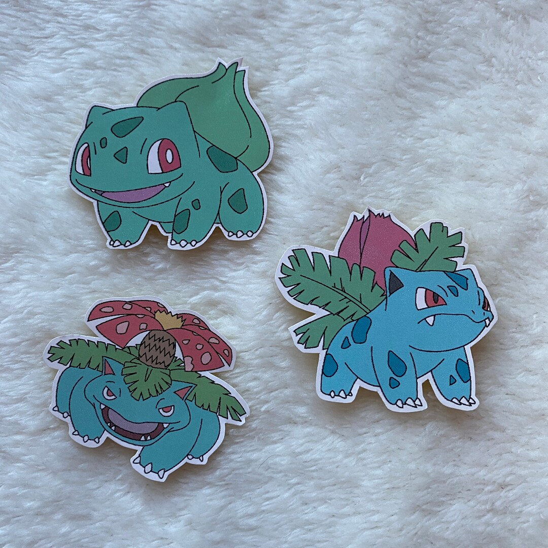 Pokémon Bulbasaur Ivysaur Venusaur Stickers - Etsy